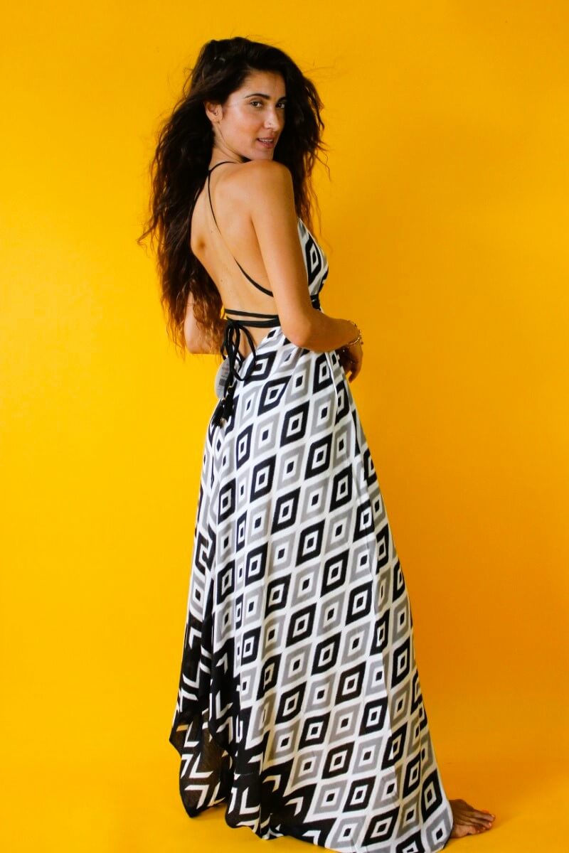 HDR-504 Rayon Long Dress — Cosmosyr